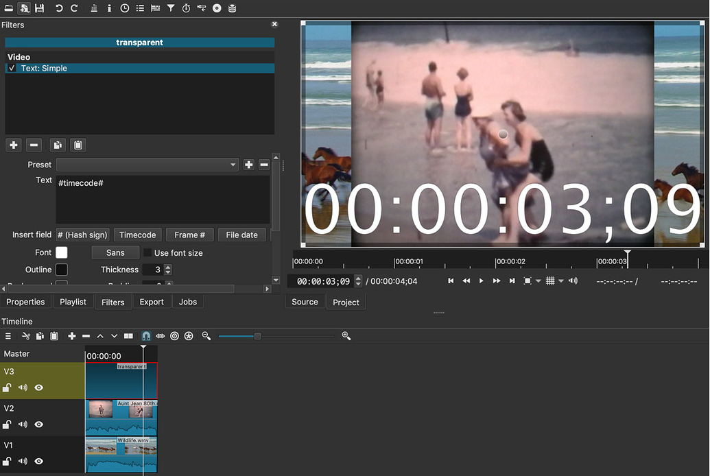 Simple Text effecting other timeline tracks - Bug - Shotcut Forum