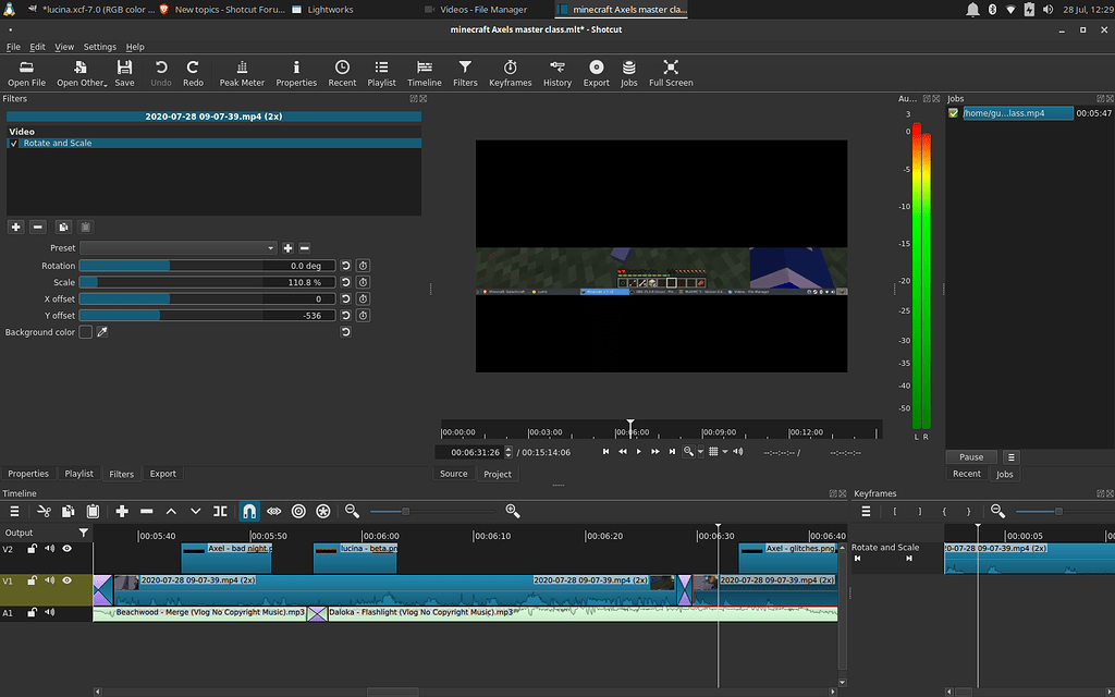 Project tab of the timeline messed up - Help/How To - Shotcut Forum