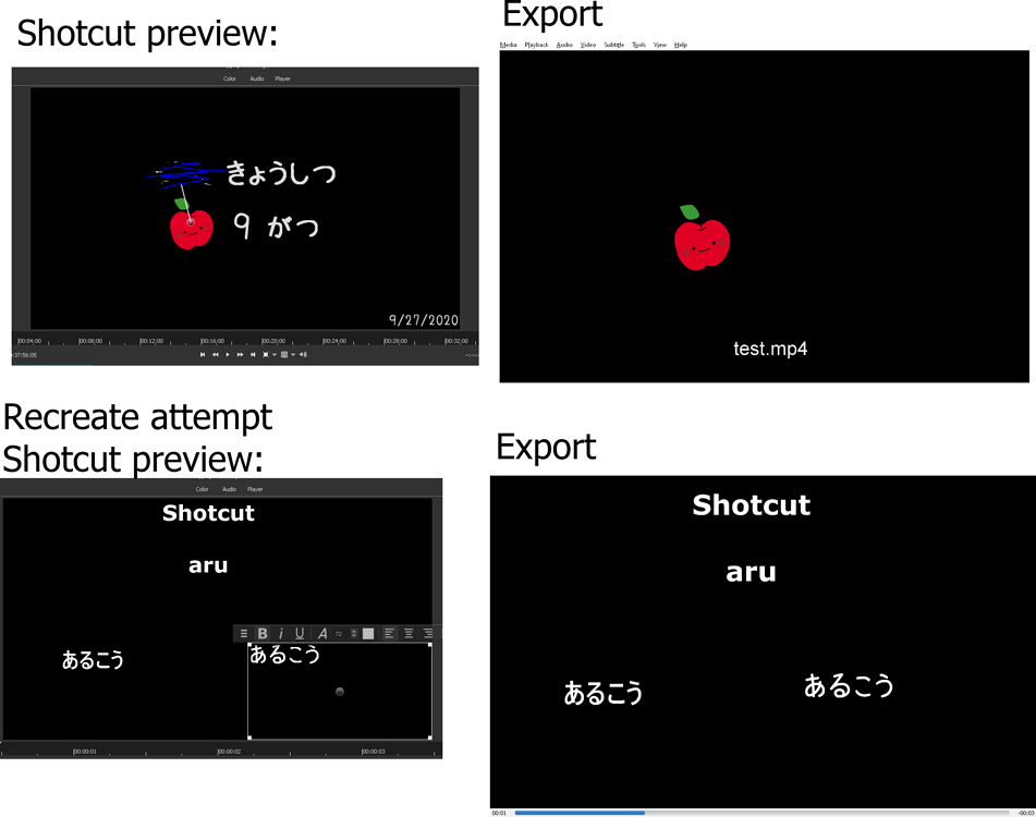 *SOLVED* Text doesn't appear in export - Bug - Shotcut Forum
