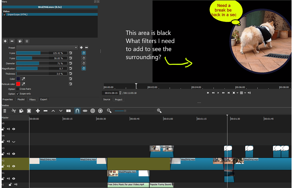 Sniper Scope filter - Help/How To - Shotcut Forum