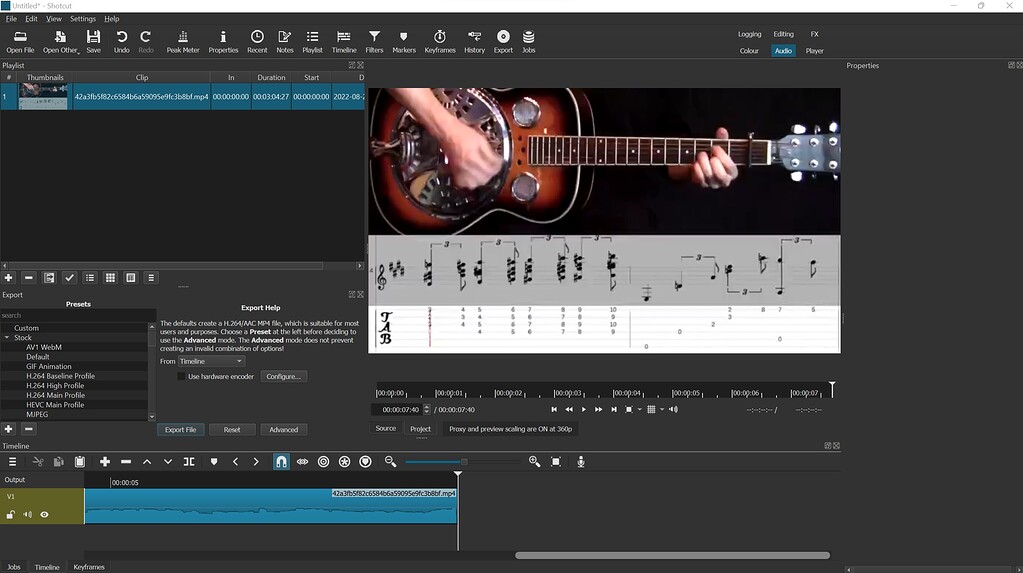 Video Preview Disappeared from Timeline - Help/How To - Shotcut Forum