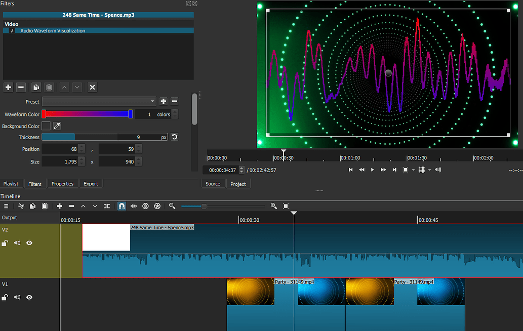 Question regarding audio waveform visualization - Help/How To - Shotcut Forum