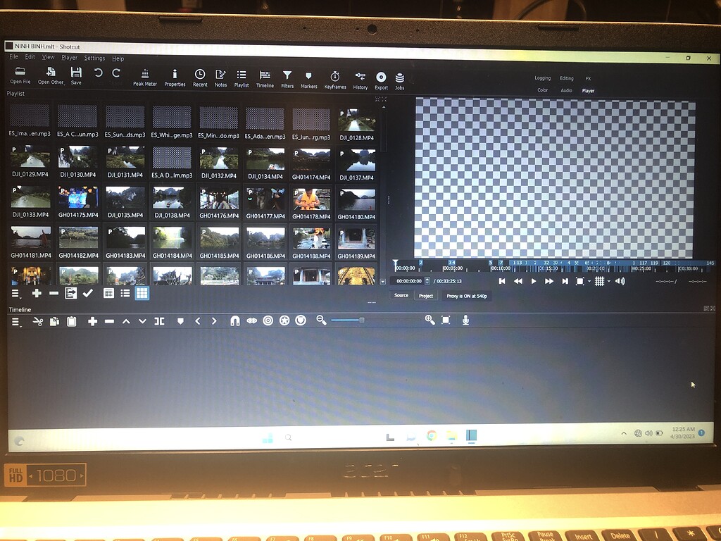 Timeline is blank yet all the clips in playlist still exist - Help/How To - Shotcut Forum
