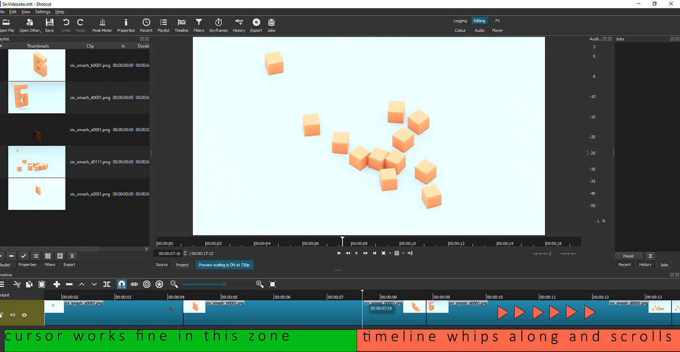 Timeline scrolls with Cursor - Help/How To - Shotcut Forum