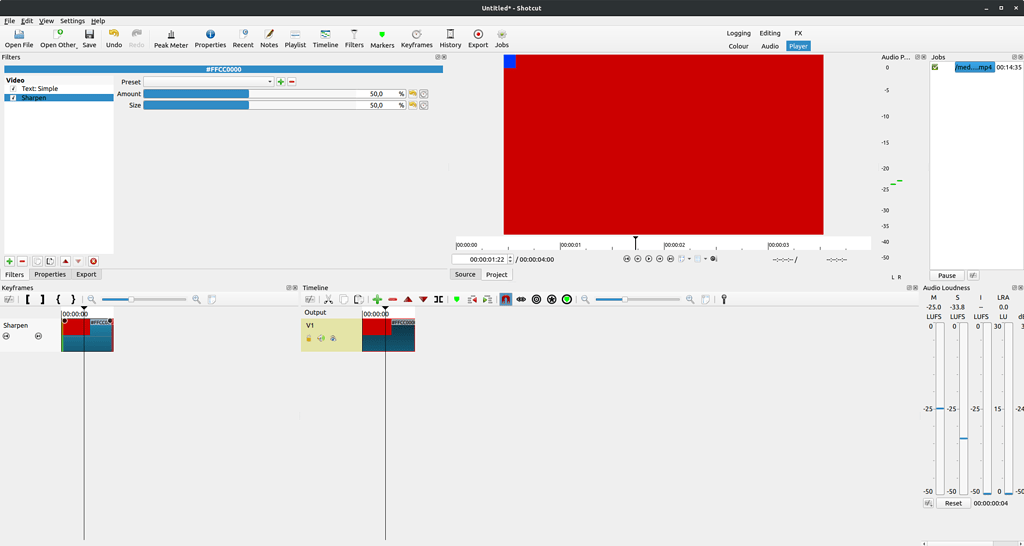 Bug - empty (with spaces only) Text Simple is ignored but only when doing export - Bug - Shotcut ...