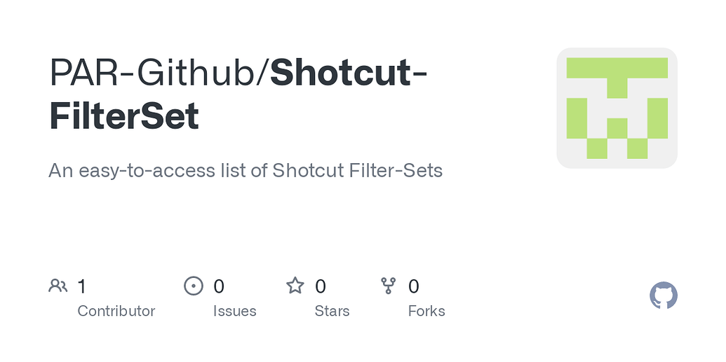 How to install filter set - Help/How To - Shotcut Forum