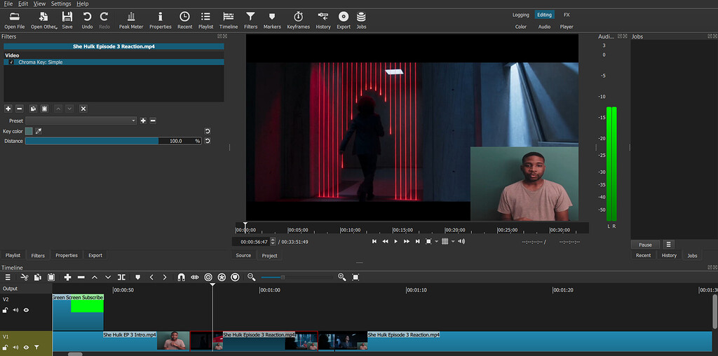 Facecam Green Screen - Help/How To - Shotcut Forum