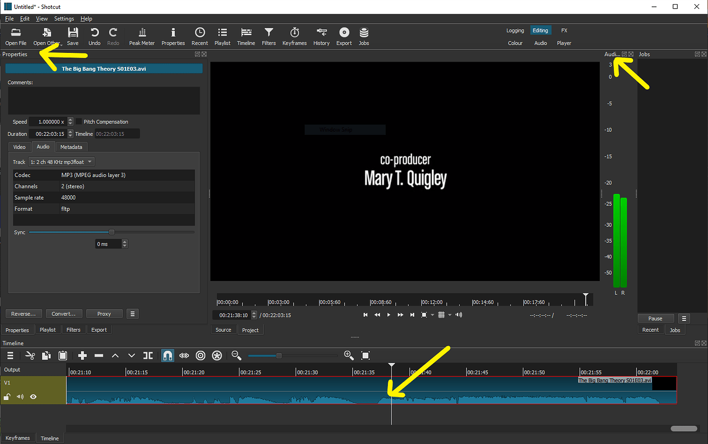 If i import a video the sound disappears. Help! - Help/How To - Shotcut ...