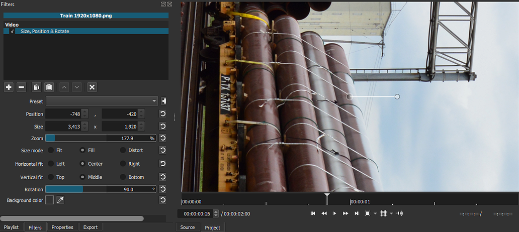 Rotate Video 90 degrees - Help/How To - Shotcut Forum