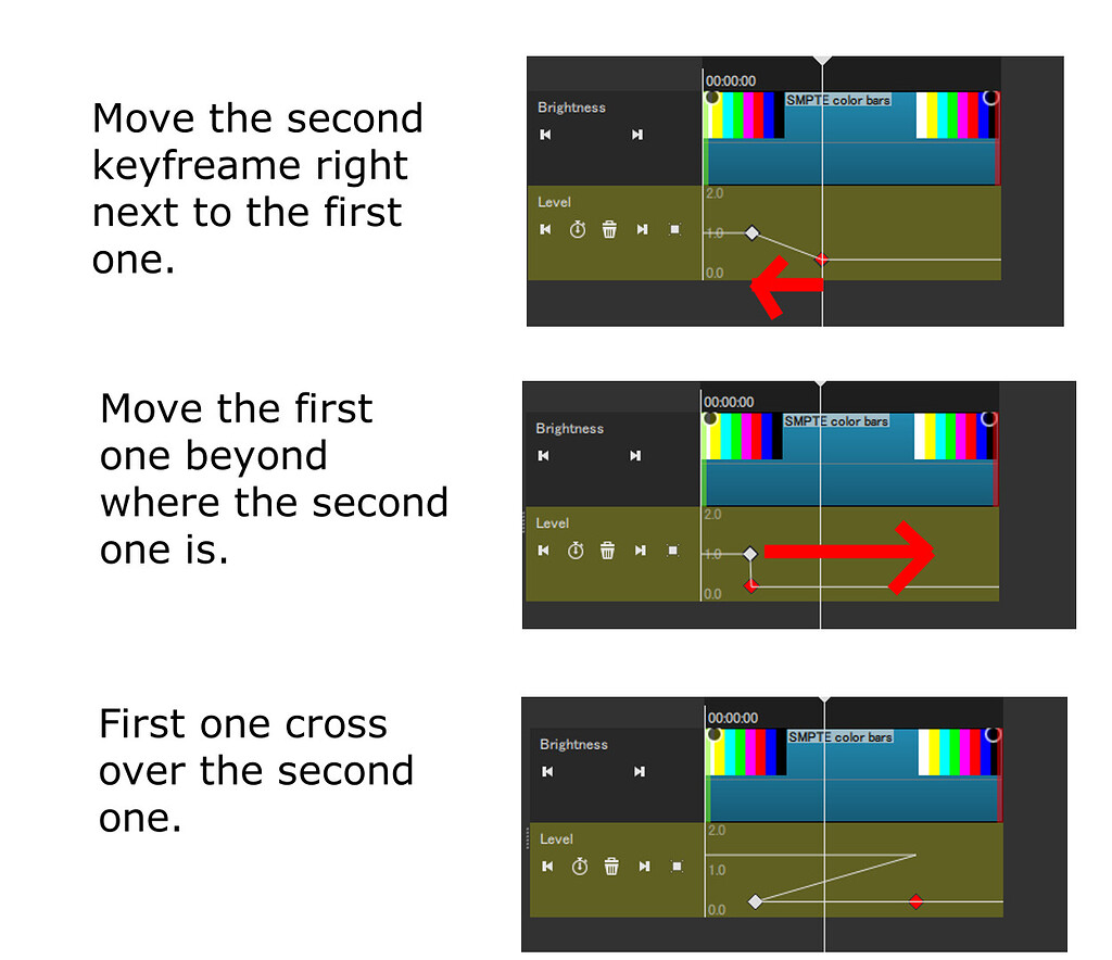 Keyframes can cross over one another - Bug - Shotcut Forum