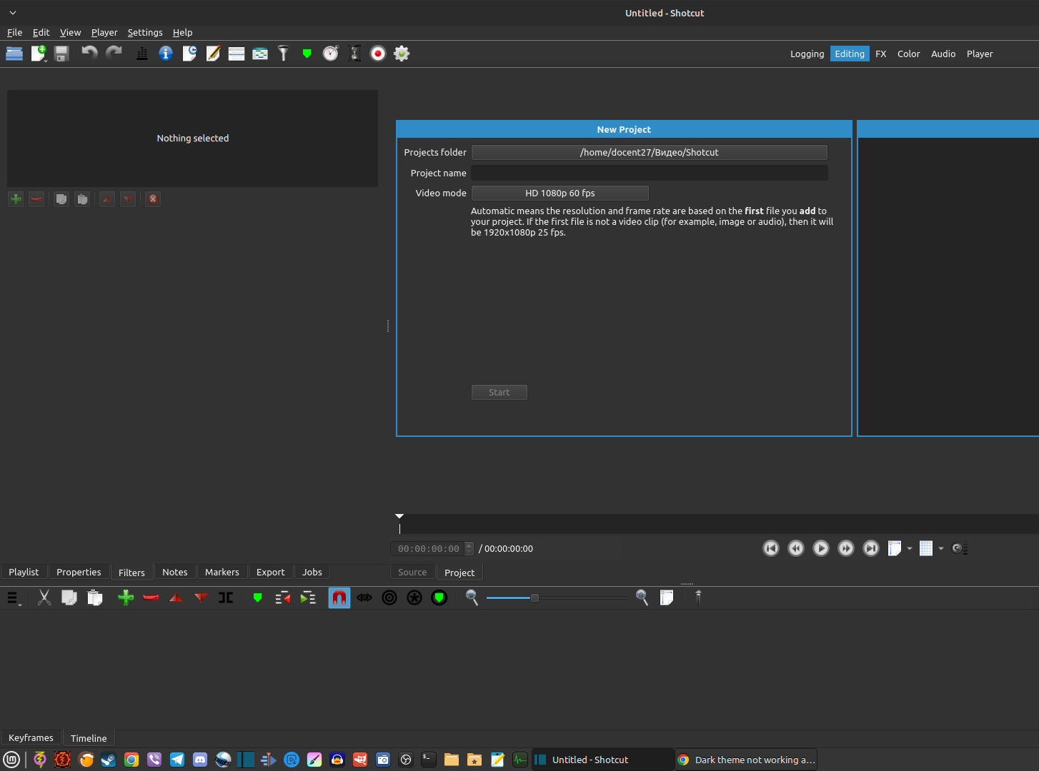 Dark Theme Not Working As It Should On Linux Helphow To Shotcut Forum 