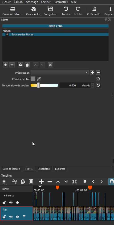 Applying Filters to the whole track, precision - Tutorial - Shotcut Forum